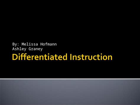 Ppt Differentiated Instruction Powerpoint Dokumentips