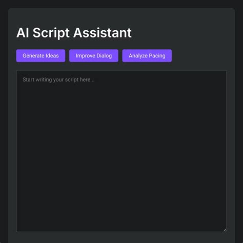 Ai Script Writing Assistant