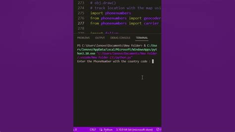 Track Phone Number Location Using Python Python Coding Shorts