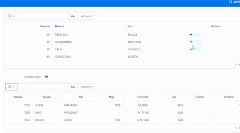 Master Detail Report In APEX No Page Load Ontoor Solutions
