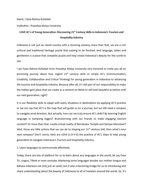 Speech Script Gpt Pdf Tourism Learning