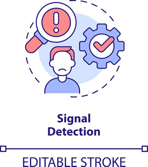 signal detection concept icon identify problem model for crisis