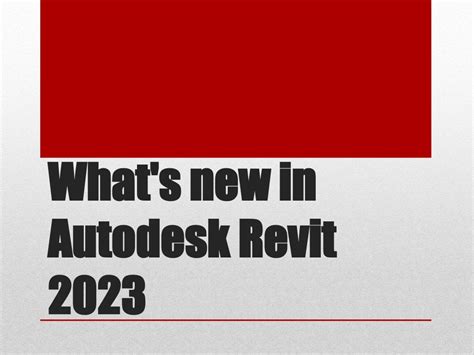 Ppt Whats New In Autodesk Revit 2023 Powerpoint Presentation Free Download Id 11705991