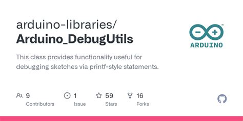 GitHub Arduino Libraries Arduino DebugUtils This Class Provides
