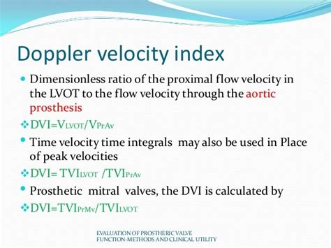 Prosthetic Valve Function