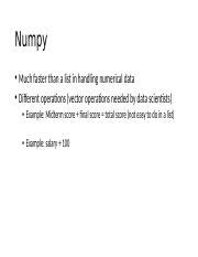 Numpy Faster And More Efficient Handling Of Numerical Data For Course Hero