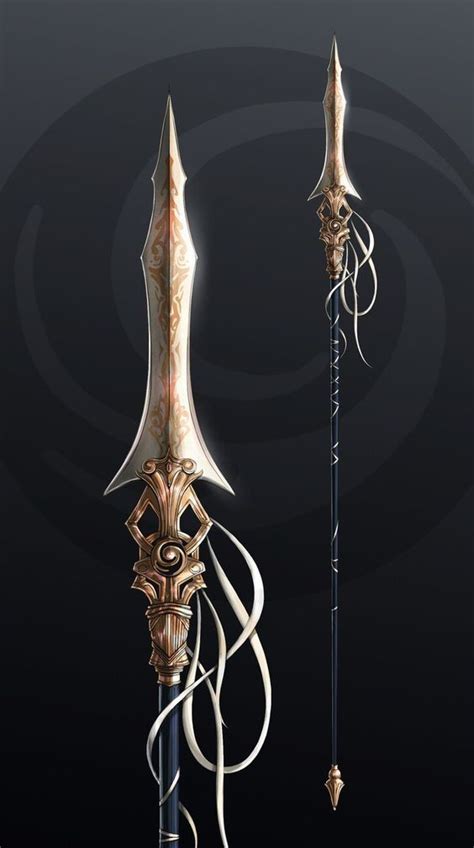 Lance Fantasy Fantasy Spears Spear Designs Art Fantasy Weapons