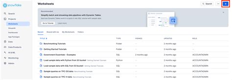 Getting Started With Snowflake