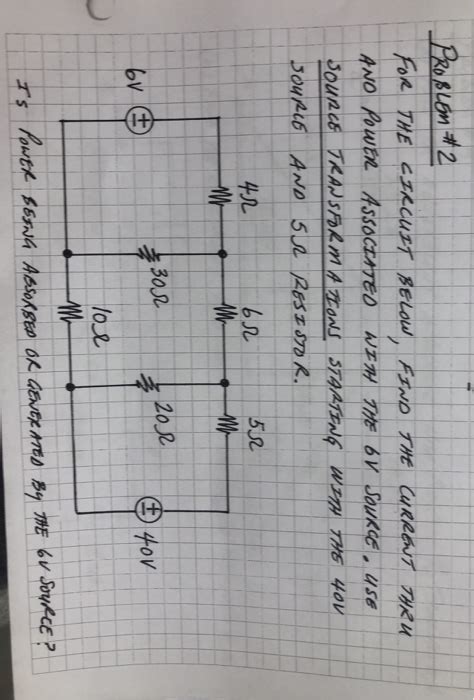 Solved Find The Current Through And Power Associated With Chegg Com