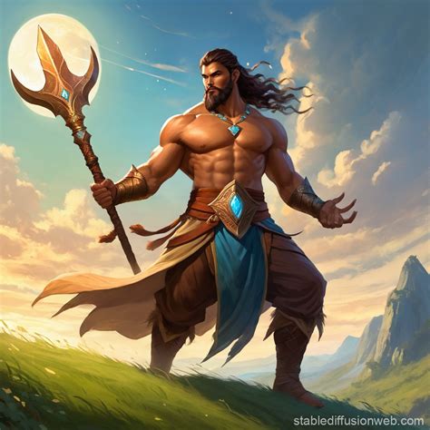 Giant Human Fighter Monk Warrior Stable Diffusion Online