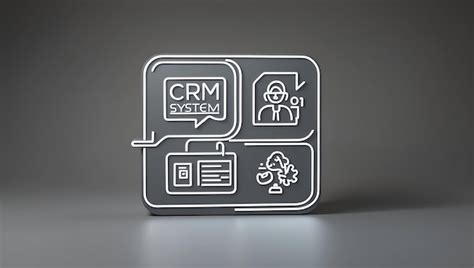 3d Flat Icon Crm System With Customer Interaction Space On Gray Background Versatile Concept For