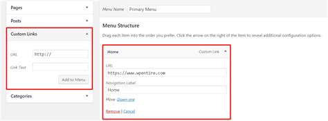 Create A Menu In WordPress From Page Tag And Custom Links WPEntire