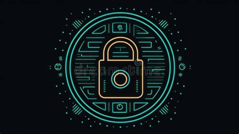 A Lock And Key Icon Symbolizing Secure Data Protection Created With Generative Ai Stock