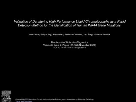 Validation Of Denaturing High Performance Liquid Chromatography As A