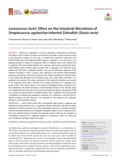 Pdf Lactococcus Lactis Effect On The Intestinal Microbiota Of Streptococcus Agalactiae