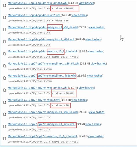 python wheel文件命名说明、whl文件命名规则、查询python兼容的版本 csdn博客