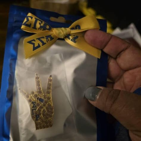 Sigma Gamma Rho Hand Sign Brooch Etsy