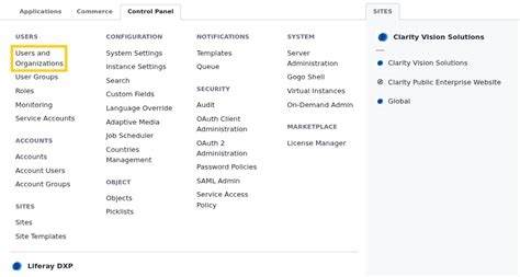 Building Enterprise Websites With Liferay Security And Identity Management Adding Claritys