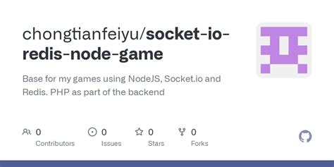 GitHub Chongtianfeiyu Socket Io Redis Node Game Base For My Games Using NodeJS Socket Io And