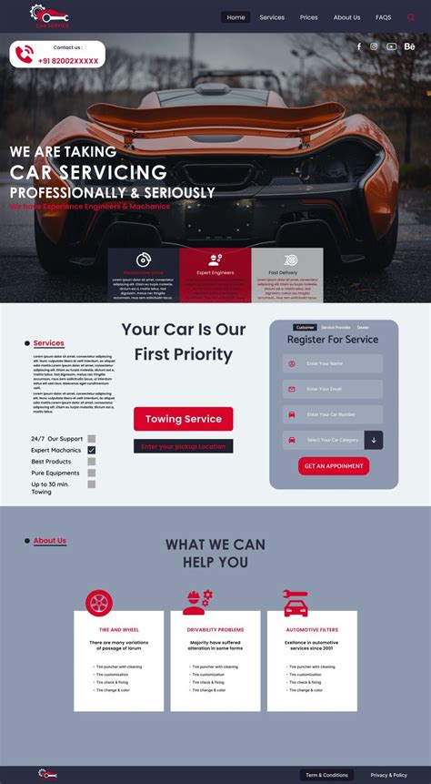 Gaurav Suthar On Linkedin Design Uidesign Webdesign Uiuxdesign Landingpage Ui Carservice…