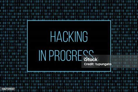 hacking in progress message stok vektör sanatı and bilgisayar‘nin daha