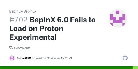 Bepinx 60 Fails To Load On Proton Experimental · Issue 702 · Bepinex