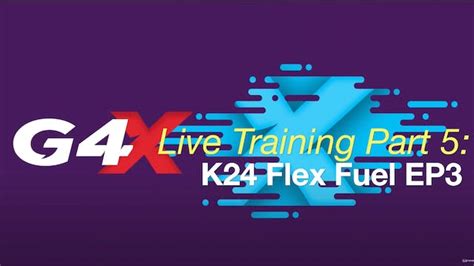 Link G4x Live Training Part 3 Na K24 Flex Fuel Link G4x Master