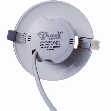 Taxsun 3w Led Mini Downlights Cool Daylight At ₹ 40 Piece In Lucknow