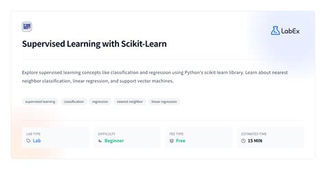 Supervised Learning Concepts Machine Learning Tutorial Labex