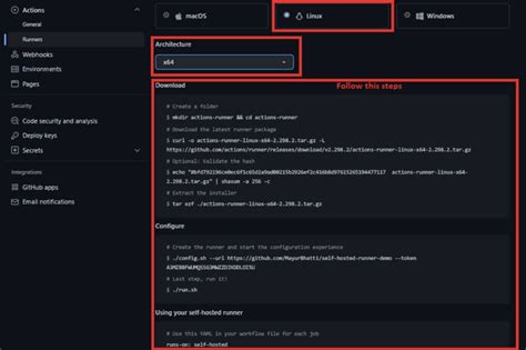 setting up a self hosted runner on github actions dev community
