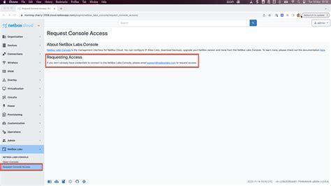 Accessing The Console From Netbox Cloud Netbox Labs Documentation