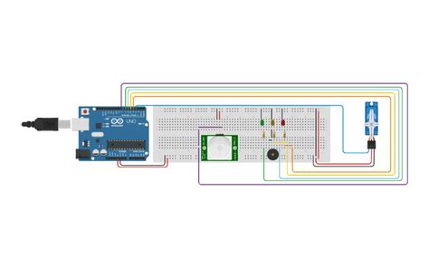 Circuit Design Simulazione Passaggio A Livello Con Arduino E Tinkercad