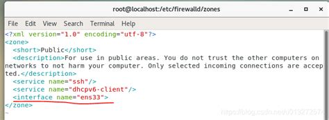 firewall cmd permanent get zone of interface ens33显示no zone csdn博客