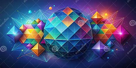 Abstract Geometric Shapes Background Creative Ai Stock Illustration Illustration Of