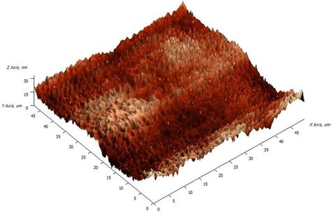 3d Topography And Roughness Profile Of Polished Surface Of The Lithium