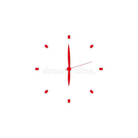 Clock Icon Minimalistic In Flat Style Timer On White Background