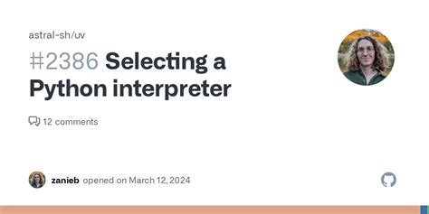 Selecting A Python Interpreter · Issue 2386 · Astral Shuv · Github