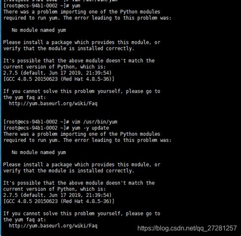 Centos75更改python版本后及yum不能用的解决办法，非编译！centos 75修复python275 Csdn博客