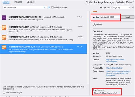 Visual Studio Is There An OData Dependency Graph Somewhere Stack Overflow