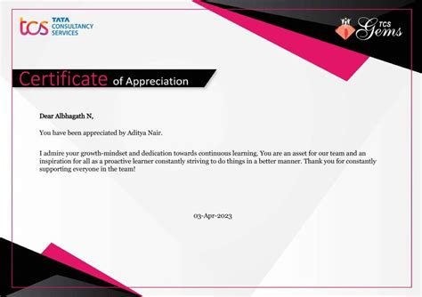 Albhagath N On Linkedin Tcs Growingeveryday Learningeveryday