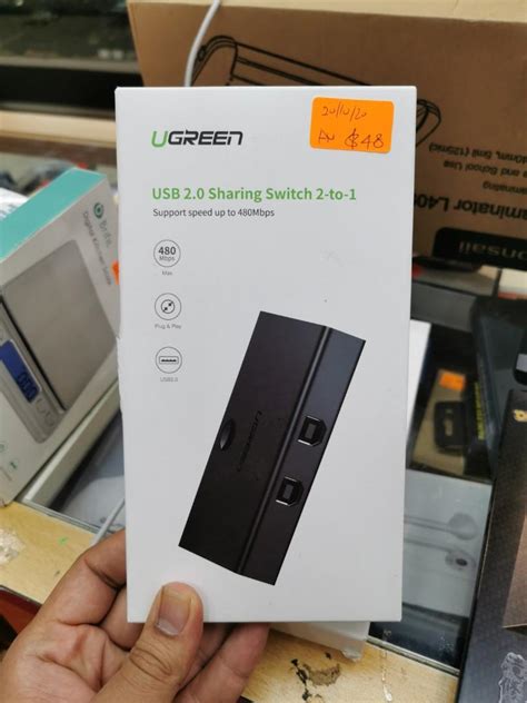 UGREEN Sharing Switch USB2 0 Peripheral Switcher Adapter Box 2 Computer Share 1 USB Device Hub