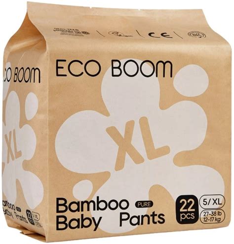 Бамбукови еко пелени гащи Eco Boom Premium Размер 5 12 17 Kg 22