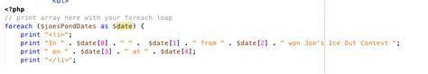 Css Styling For Array Stack Overflow