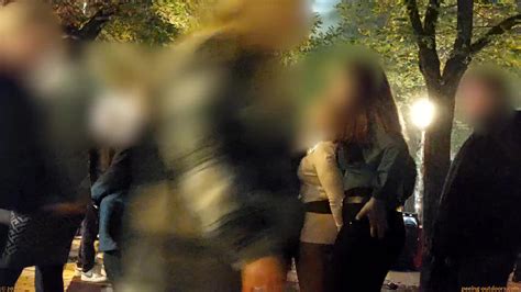 Desperate Girl Has An Accident In Line Thisvid Com