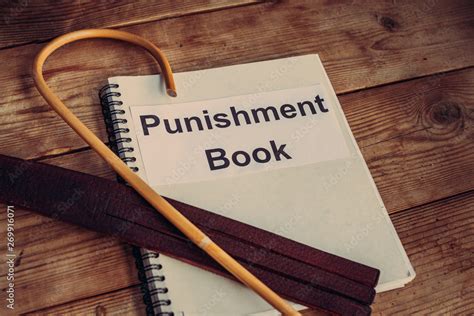 Corporal Punishment Book Vintage School Rules Concept Dragon Rattan