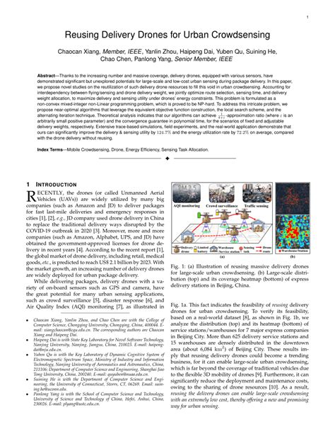 Pdf Reusing Delivery Drones For Urban Crowdsensing