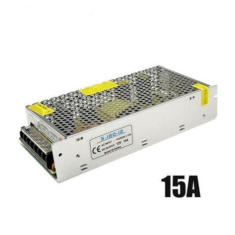 Alimentatore Switching Professionale 12v 15a S 180 12 Tensione Uscita Regolabile