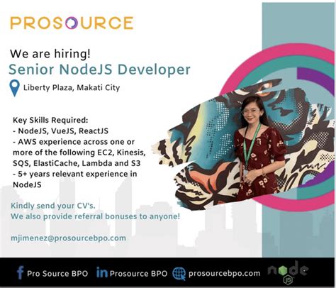 We Have 15 Openings For Senior Nodejs Devs Full Time And Permanent