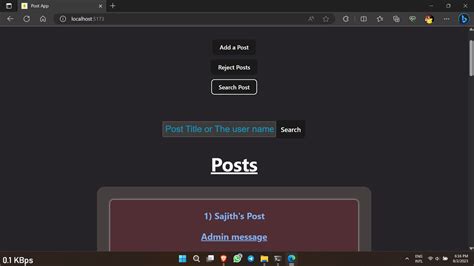 GitHub Sajithmym PostApp FullStack