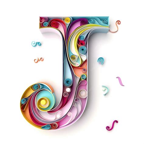 Premium Photo Fantasy Monogram Typography Design J Letter Design